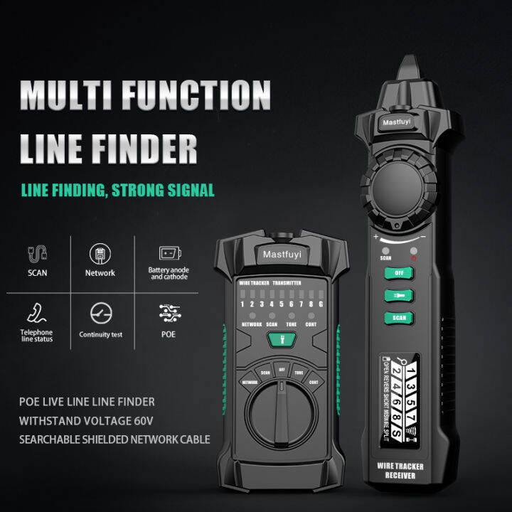 Wire Tracker Network Cable Tester Tracker RJ45 RJ11 PoE Checker with ...