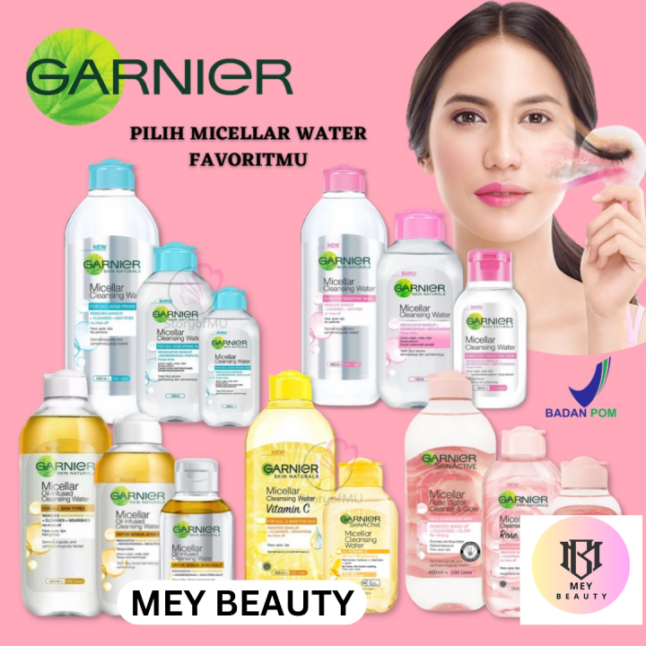 Garnier micellar cleansing water pink/rose/vit c/rose 400ml/oil 50ML ...