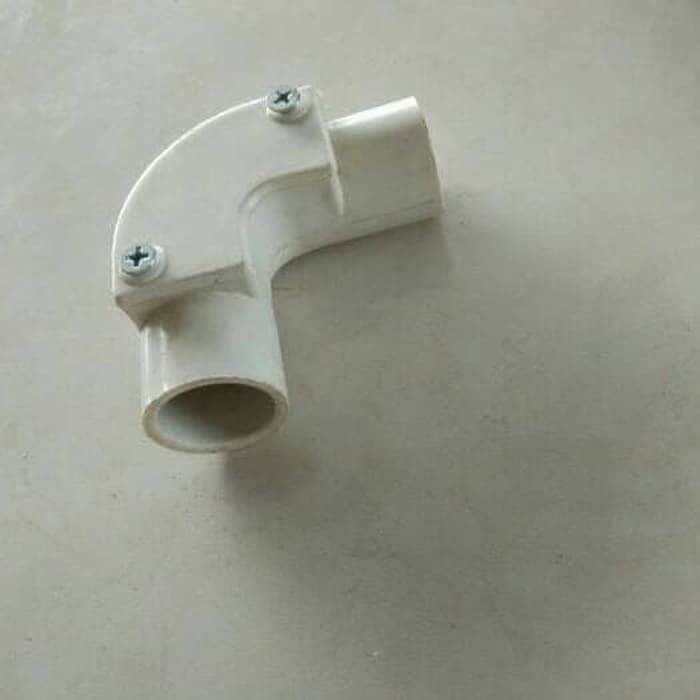 AGA Knee Pipa Conduit 20 mm I Siku Pipa Kabel Listrik Plastik I Siku ...