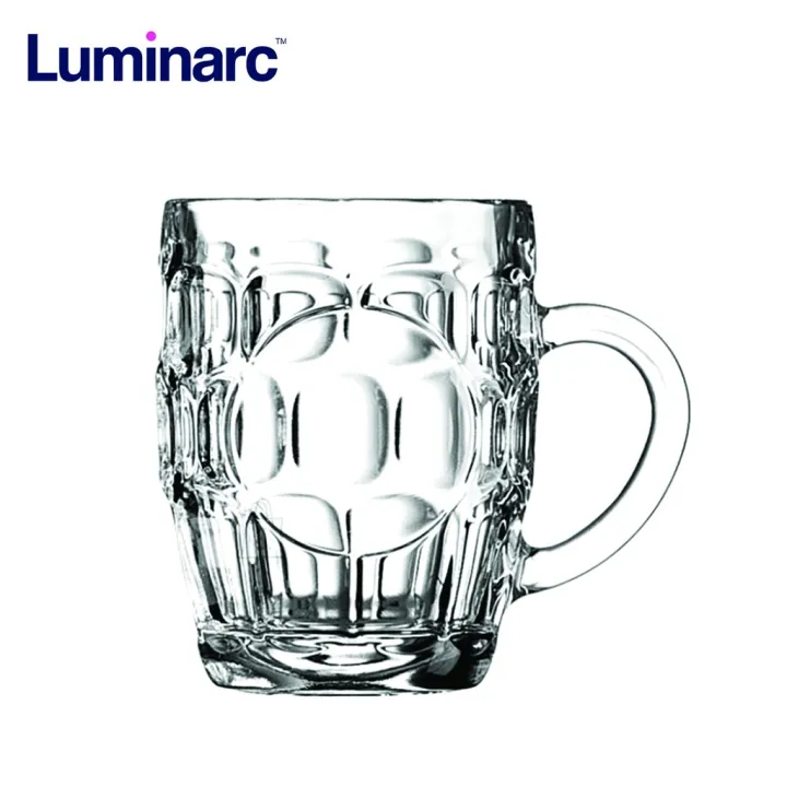 Luminarc Britannia 2pc 20oz Beer Or Coffee Glass Mug 590ml | Lazada PH