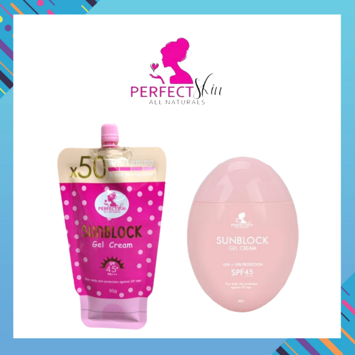 Perfect Skin Sunblock Gel Cream SPF 45 50g | Lazada PH