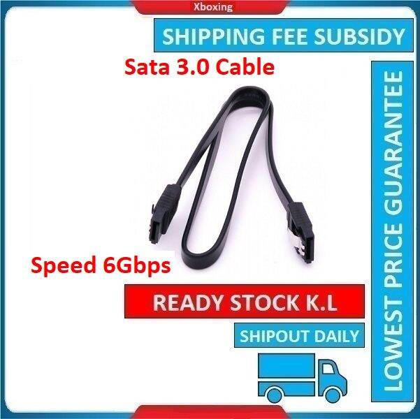 6Gbps 3.0 SATA III Serial ATA Data Cable with clip for SSD Hard Disk ...