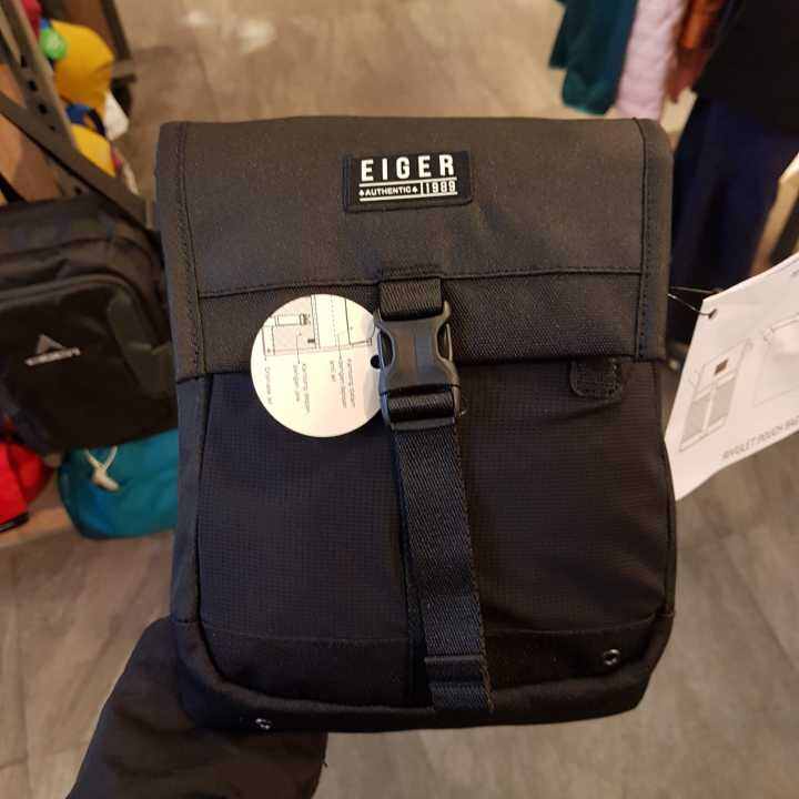 TAS EIGER ORIGINAL RIVULET POUCH BAG, BLK, 2L | Lazada Indonesia