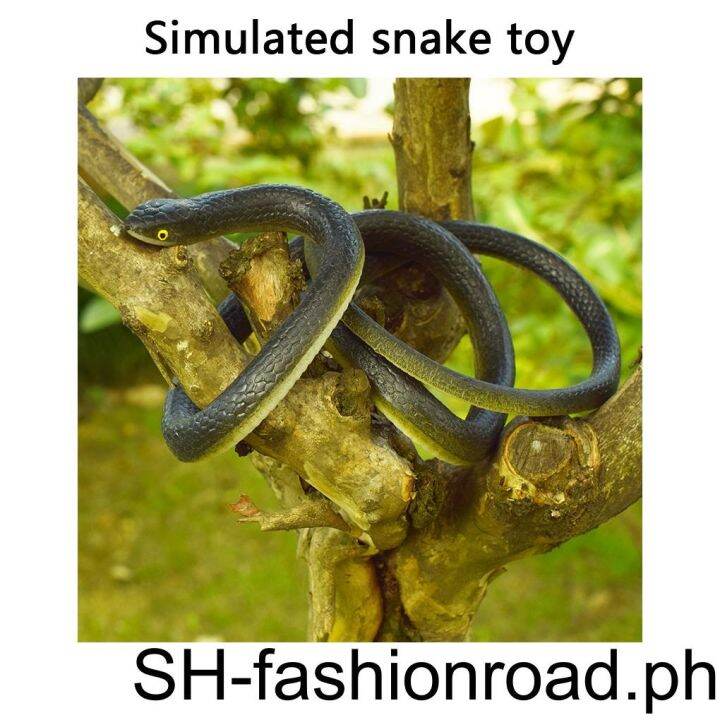 Waterproof Rubber Snake Realistic Soft Shocking Scary Fake Snakes Wear ...