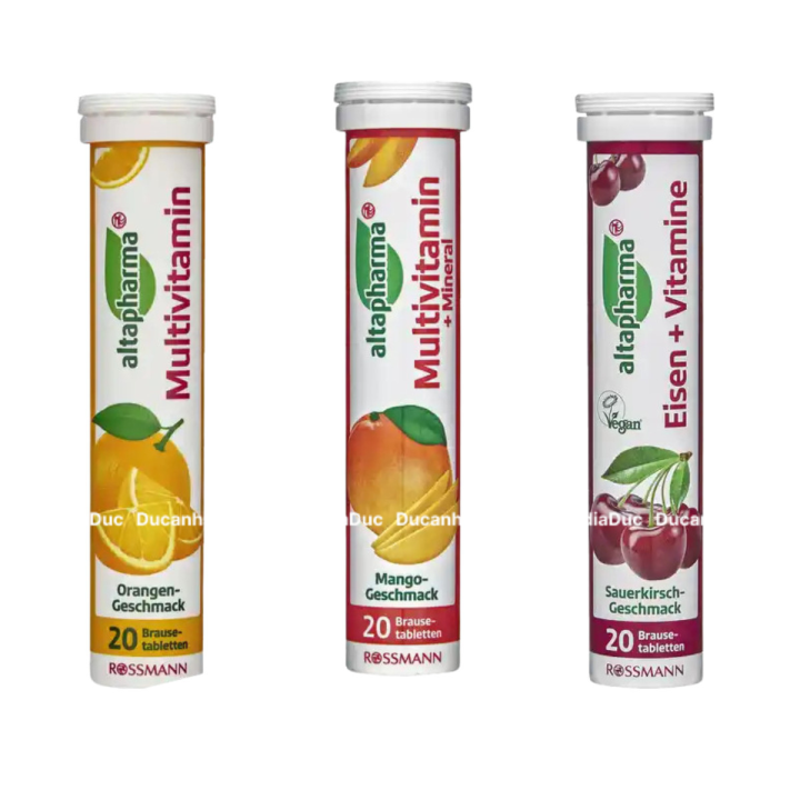 (Hàng nội địa Đức) Viên sủi bổ sung vitamin và khoáng chất tổng hợp Altapharma Multivitamin ...