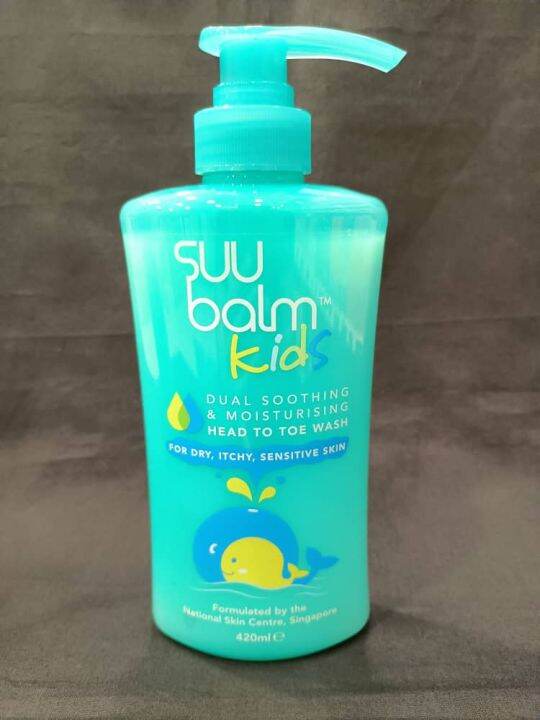 Suu Balm Kids Dual Soothing & Moisturising Head to Toe Wash 420ml | Lazada