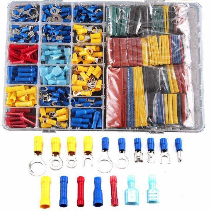 558Pcs Electrical Wire Terminals Set, 230 PCS Crimp Terminals Butt ...