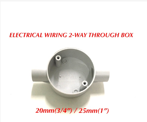 PVC Wiring 2 way box / Pvc Wiring Through Box | Lazada