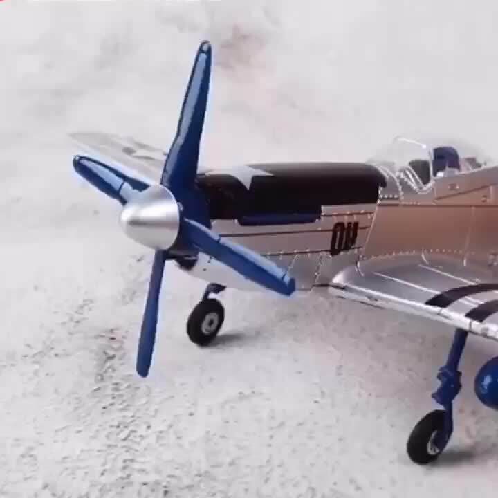 4D Diy Fighter Assemble Models Toys 1:48 WW2 P-51 Fighter Mustang ...