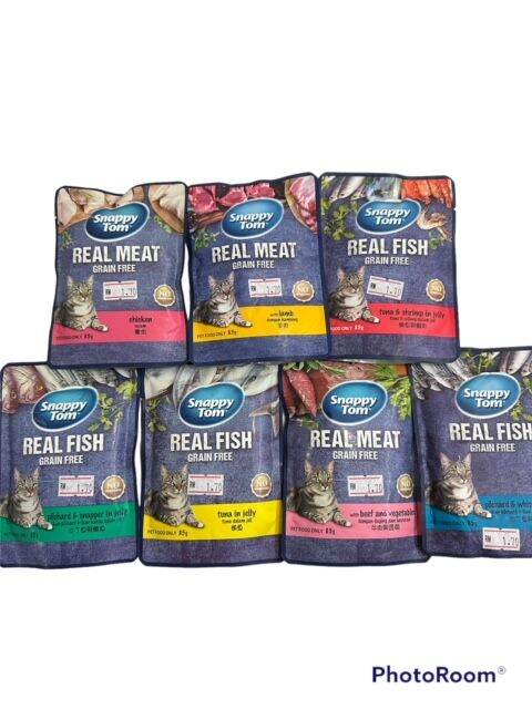 Snappy Tom Real Meat Grain Free Cat Pouch 85g | Lazada