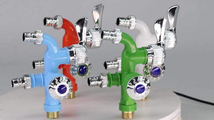 Dual Control Double Outlet Water Tap IBC 12 ''Water Connection Knob ...