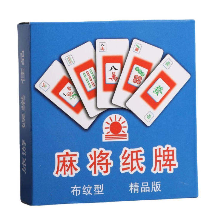 Mahjong Cards Poker Playing Card Suit Mahjong Set with Traditional ...