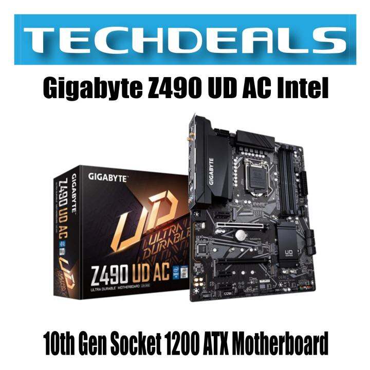 Gigabyte Z490 UD AC Intel 10th Gen Socket 1200 ATX Motherboard | Lazada ...