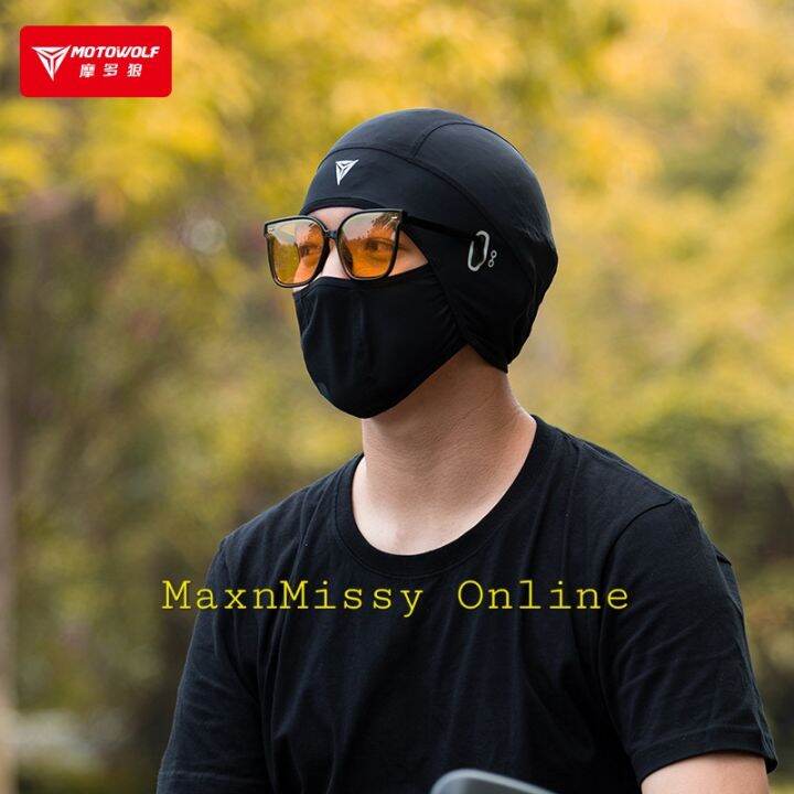 Original MOTOWOLF® Balaclava Ice Silk Motorcycle Riding Head Gear ...