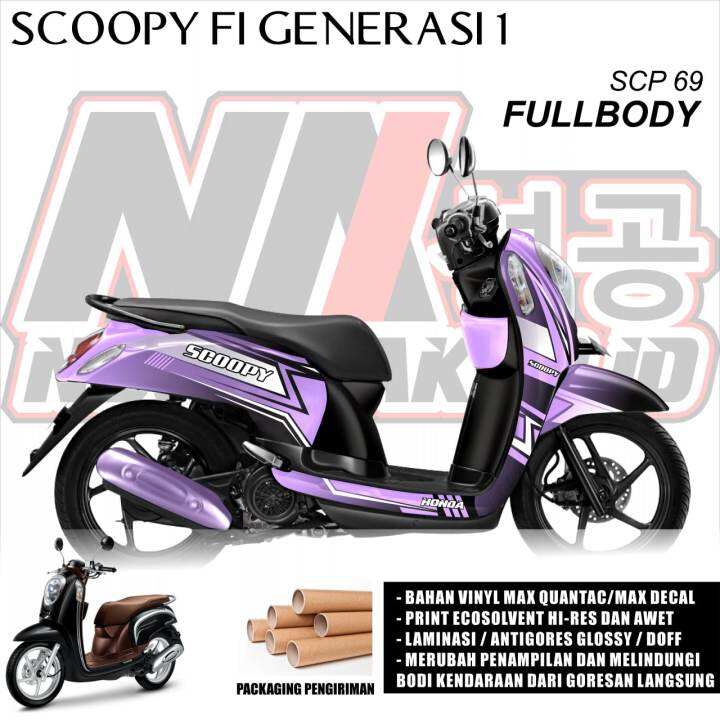 SCP 69 DECAL STICKER SCOOPY FI 2013 2014 2015 2016 RACING FULLBODY | Lazada Indonesia
