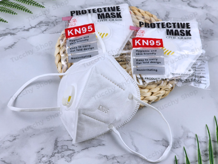 พร้อมส่งในไทย หน้ากากอนามัยแบบมีวาล์ว หน้ากาก N95 PM2.5 mask KN95 กรองฝุ่น คาร์บอน ไม่บาง แท้ ...