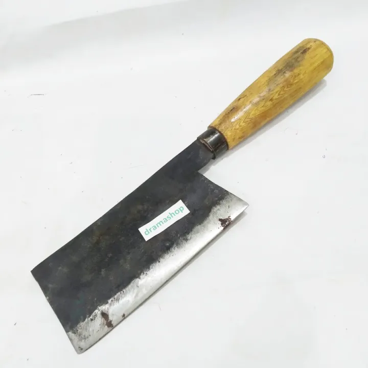 Golok Kapak Kampak Cincang Daging Tulang Bahan Plat Besi Tempa | Lazada ...