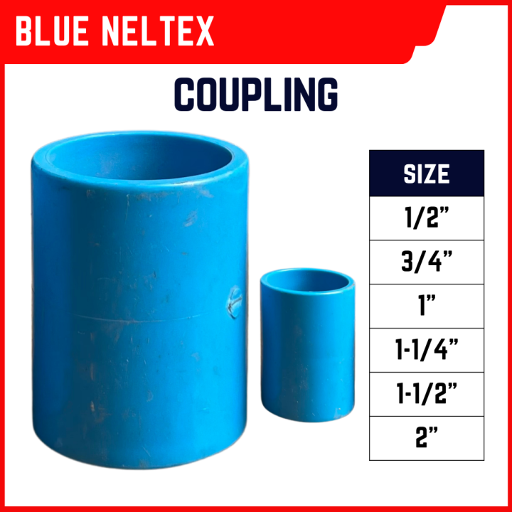 4pcs Blue Neltex Coupling (Available Size: 1/2", 3/4" and 1") PVC ...