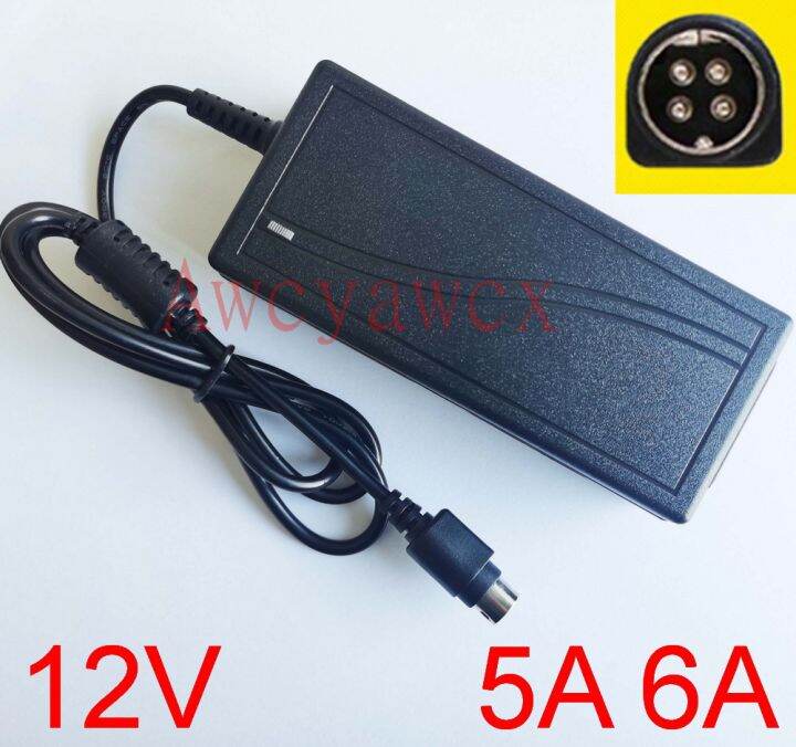 AC 100V-240V Power Adapter DC 12V 5A 6A 4pin 60W supply 5000mA for ...