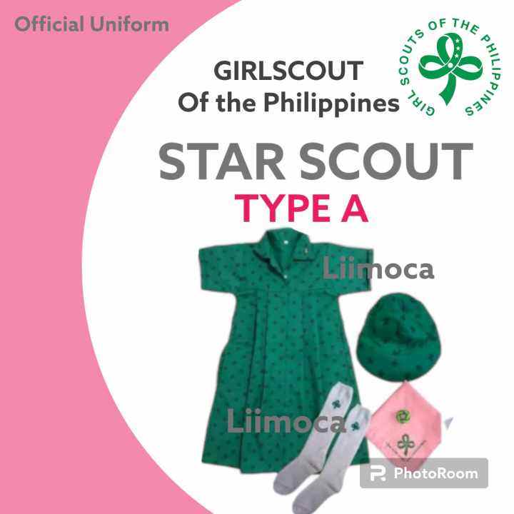1LIANCO'S NEW UNIFORM GIRLS SCOUTING TYPE A TWINKLER SET | Lazada PH
