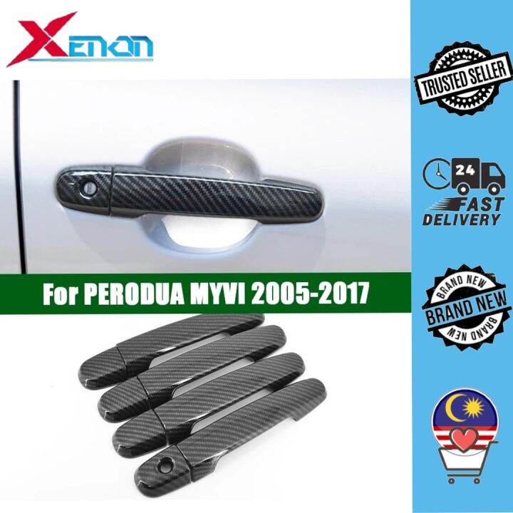 Perodua Myvi lagi best / Icon / Alza door handle cover carbon fiber 1 ...