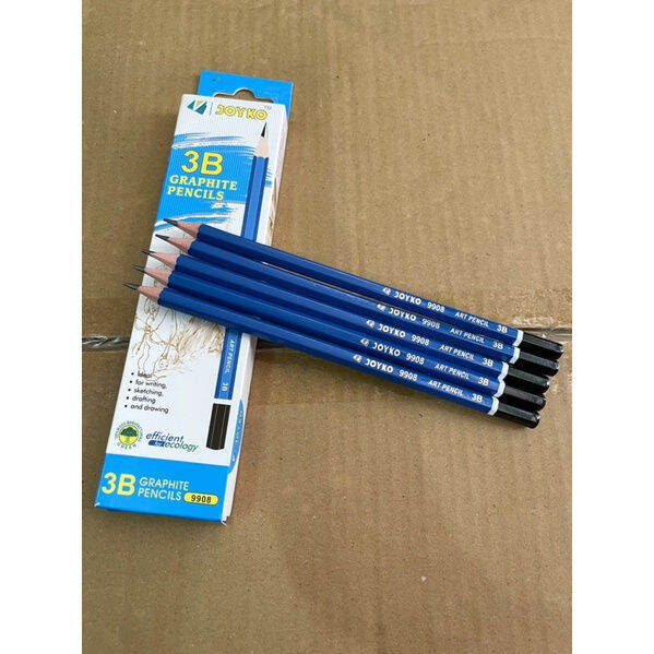Hộp 12 chiết bút chì 2B 3B 4B 5B 6B - Graphite Pencils Joyko 9908 ...