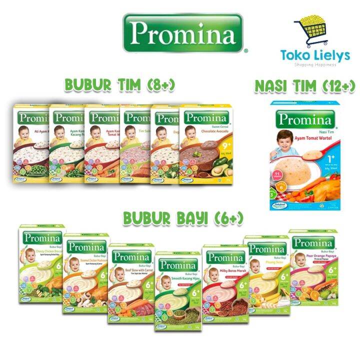 PROMINA BUBUR BAYI 6+ MAKANAN MPASI ANAK USIA 6 BULAN KEATAS | Lazada ...