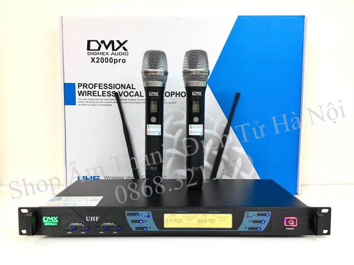 Micro Không Dây Dmx 2000 Pro Có Tự NgắT, Dò Tần Số SóNg. Chuyên Karaoke Gia ĐìNh, PhòNg Trà ...