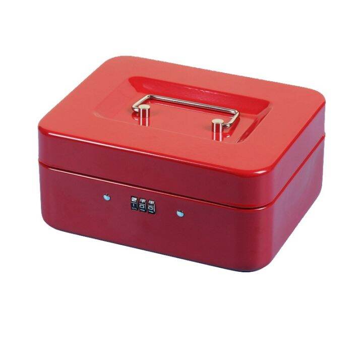 Portable cash box with code lock and metal change box with cash plate ...