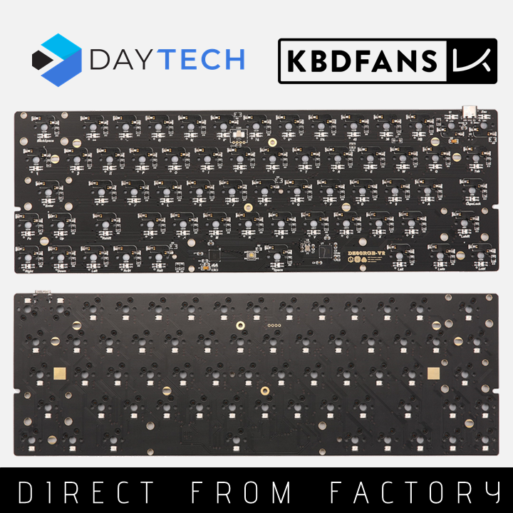 [SG Stock] KBDfans DZ60 PCB RGB Hotswap 60% layout for TOFU60 | Lazada ...