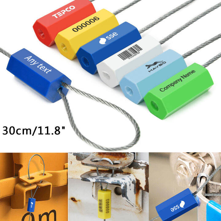 Numbered Cable Wire Seals 50PCS Pull Tight Wire Seal Truck Security ...