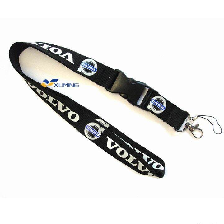 Xuming 98 Black Volvo with White Letters Lanyard Neck Straps for Meeting Key Cell Phone ID Card ...