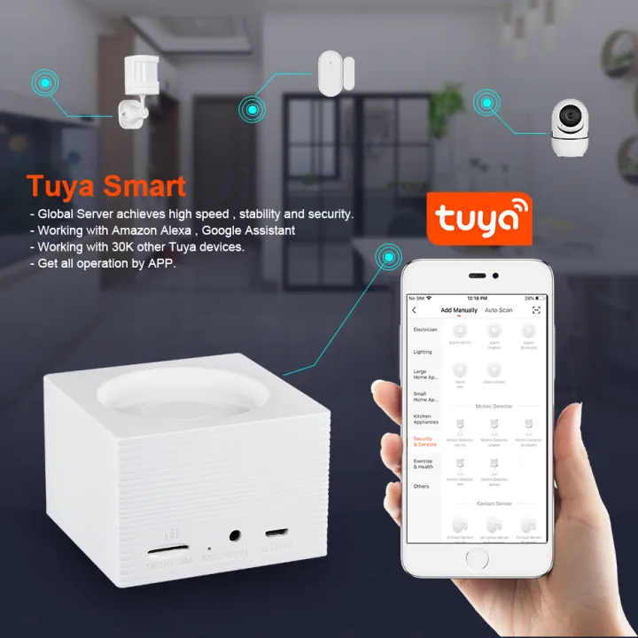 Tuya WIFI GSM Wireless Home Alarm System 433MHz APP Control 11 ...
