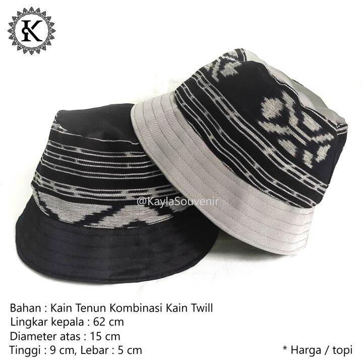 Topi Bucket Tenun / Topi Bucket Hat Tenun - Kain Etnik | Lazada Indonesia