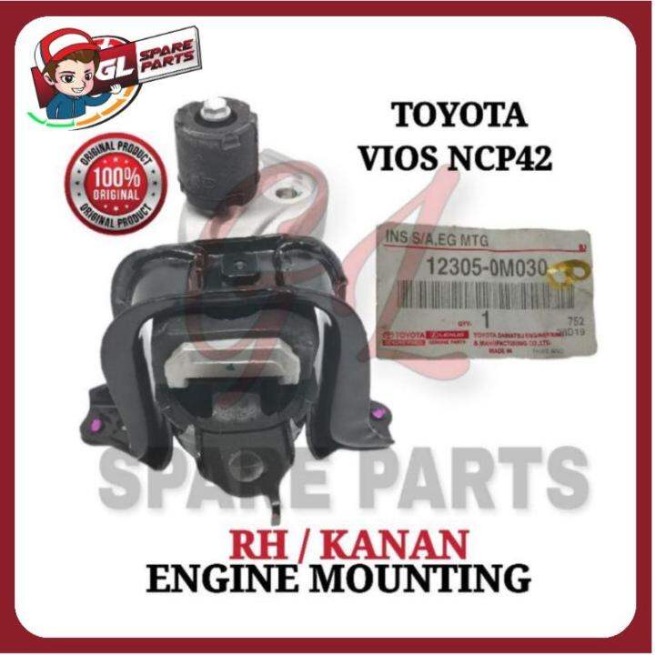 ENGINE MOUNTING (RH) (ORIGINAL) TOYOTA VIOS NCP42 2003-2006Y (12305 ...