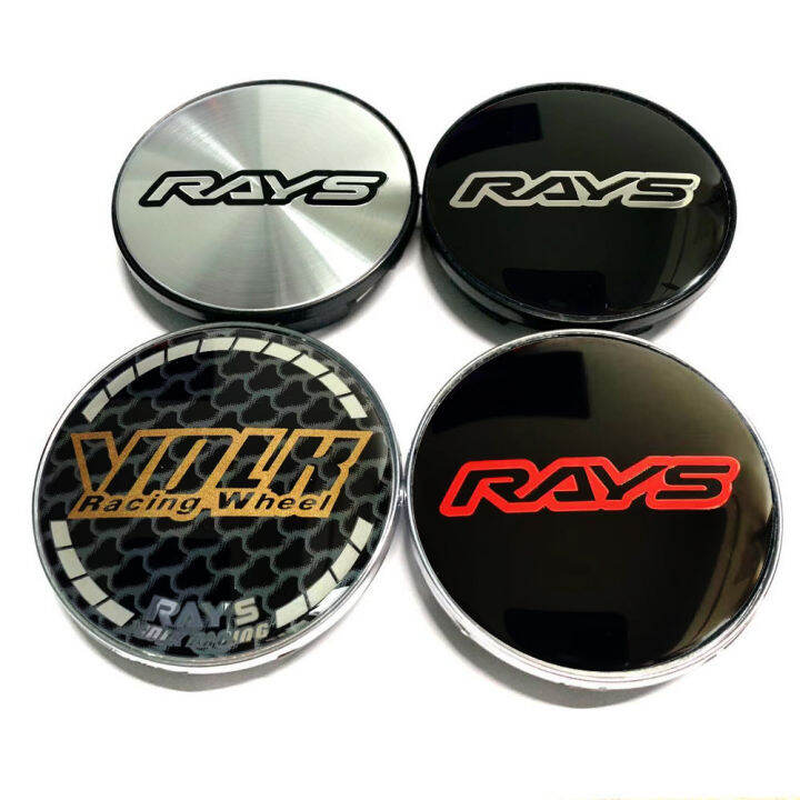 4pcs 68mm/64mm Rays Rays Volk Logo Black Silver Car Modified Wheel ...