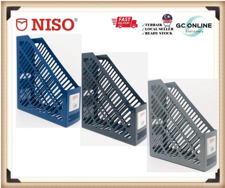 Niso 8215 3" Plastic Magazine Rack / Magazine Holder / Office File Rack ...