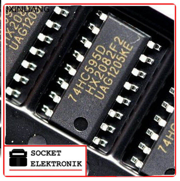 IC 74HC595 smd shift register Serial in parallel out | Lazada Indonesia