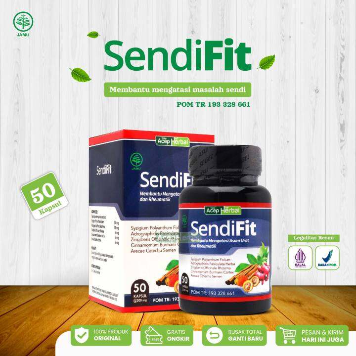 SendiFIT Spesialis Obat Asam Urat dan Reumatik Encok Kolesterol Syaraf ...