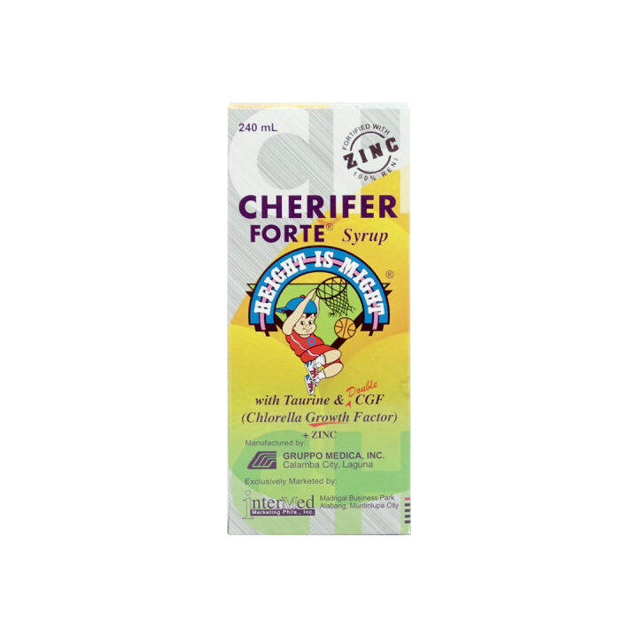 Cherifer Forte Vitamin+Double CGF+Taurine+Zinc 240mL Syrup | Lazada PH