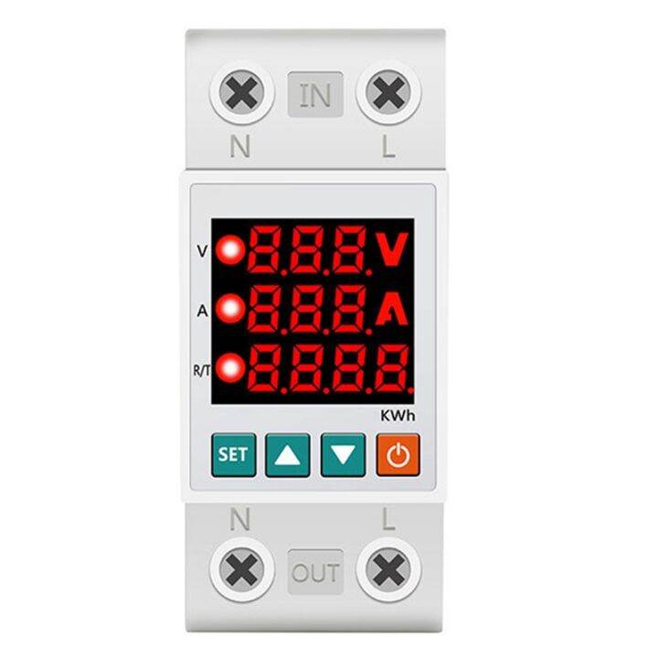 63A 3IN1 Digital Display over and Under Voltage Protective Device ...