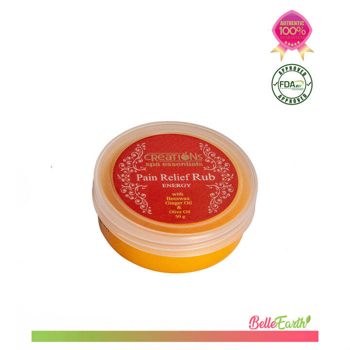 Creations Spa Essentials Pain Relief Rub 50g (Energy) | Lazada PH