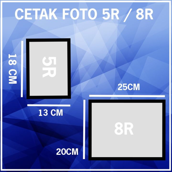 CETAK FOTO UKURAN 5R | Lazada Indonesia