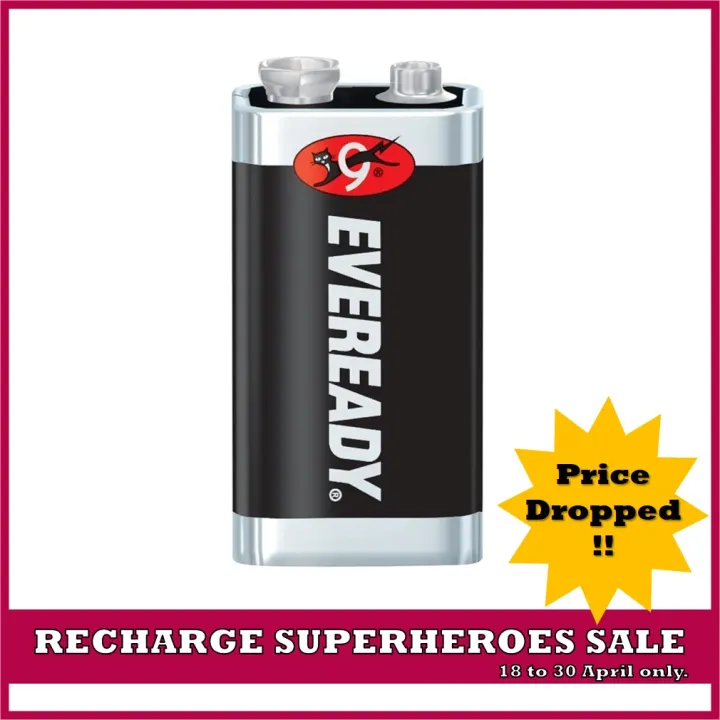 [1 PCS] EVEREADY 1222BP SUPER HEAVY DUTY BATTERY SIZE PP3 9V | Lazada