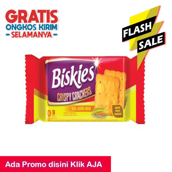 biscuit Biskies Crispy Crackers biskuit rasa JAGUNG BAKAR 72 gr ...