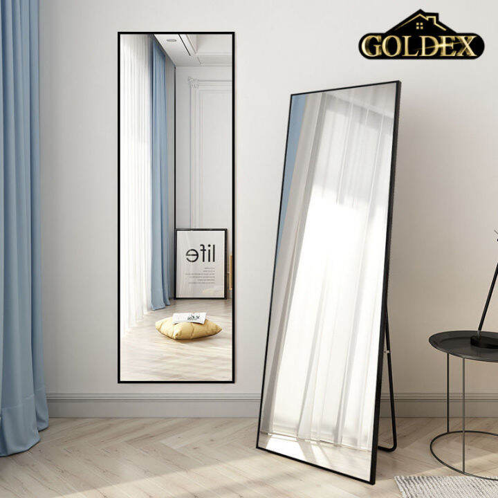 Goldex Wall mirror with stand whole body bathroom mirror full body ...