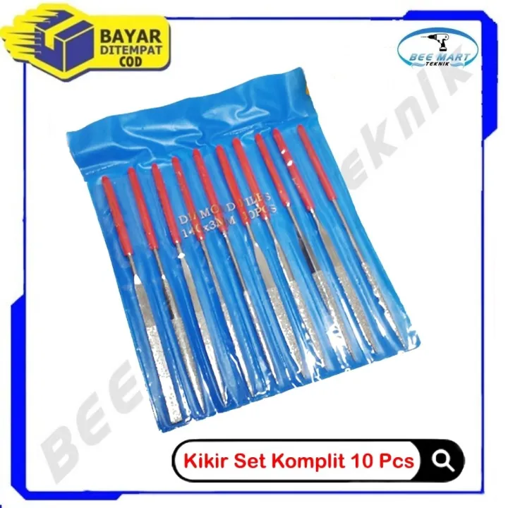 alat Kikir mini kir kayu besi diamond Set Lengkap isi 5 pcs Ukuran 6 ...