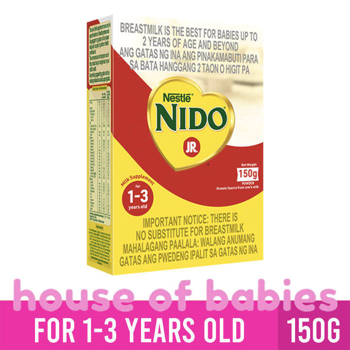 NIDO Junior 150g 1-3 Years Old Powdered Milk Drink | Lazada PH