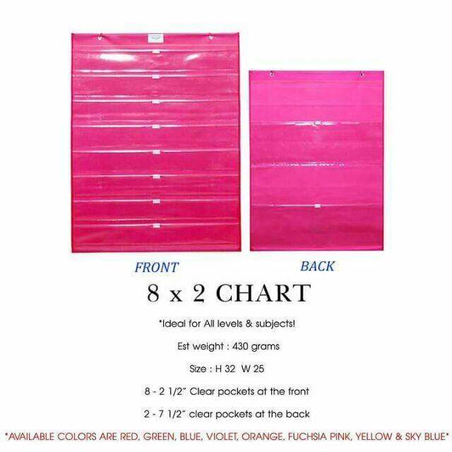 8x2 POCKET CHART (CHARTS UNLIMITED) | Lazada PH