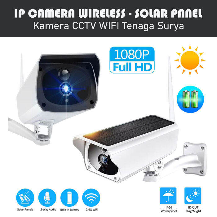 Ip Camera Solar Panel Surya - CCTV Wifi Tenaga Matahari HD 1080P ...